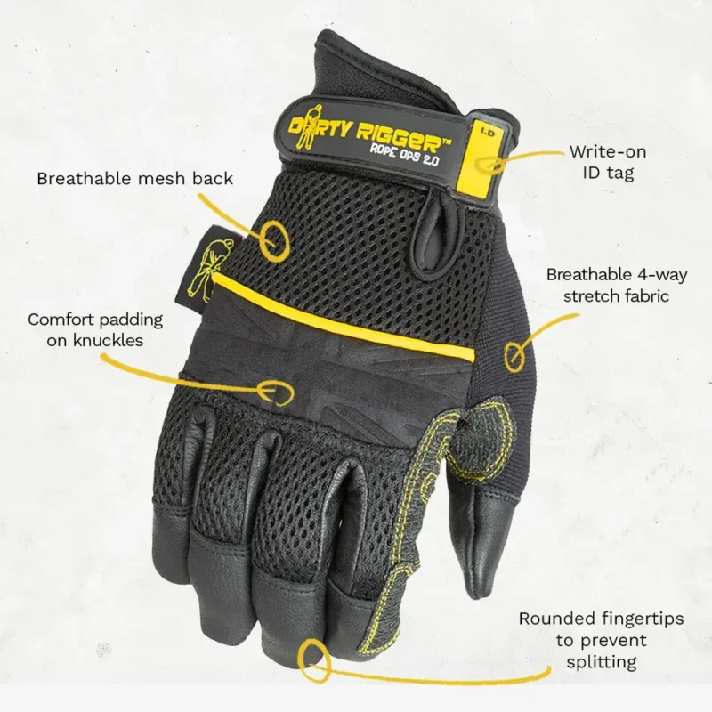 Dirty Rigger Rope Ops – FULL FINGER VERSION 2.0 – Redhills Onlineshop